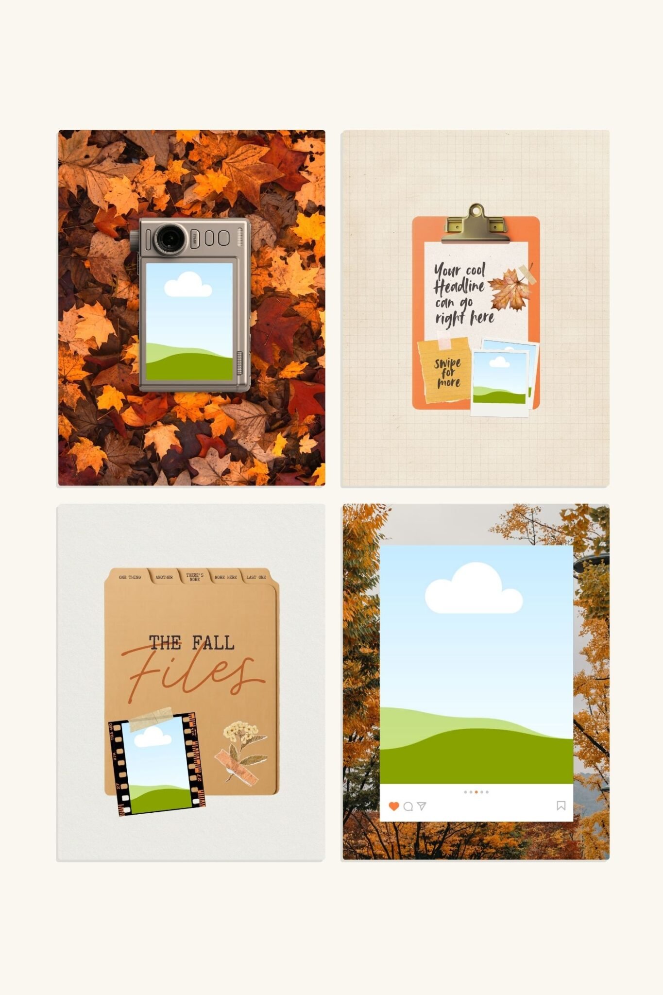 Fall Aesthetic Viral Canva Template Pack #1 - Lucy's Print Shop