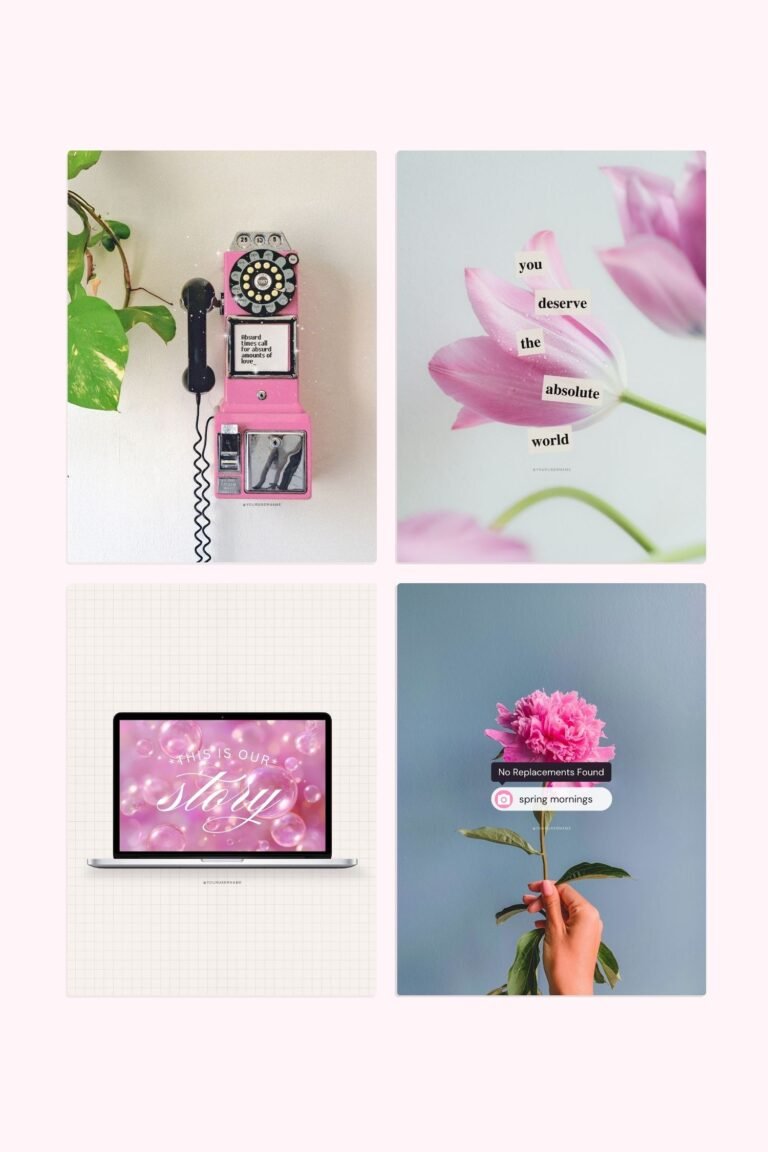 Pink Aesthetic Viral Canva Template Pack #1 ⋆ Lucy's Print Shop